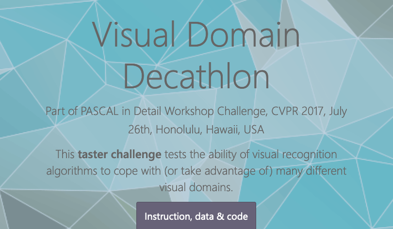 2021/05/26 – Visual Domain Decathlon Competition 榮獲榜首 – AI^2 Lab
